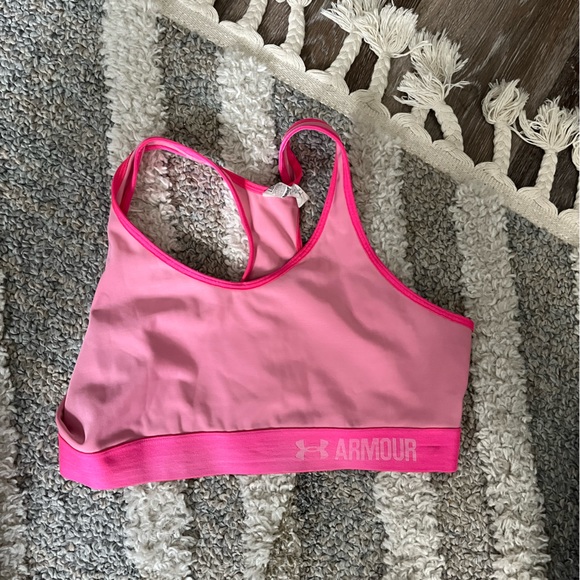 Under Armour | Intimates & Sleepwear | Hot Pink Under Armor Sports Bra ...